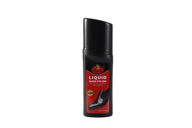 75ml Black Color Liquid Shoe Polish With Sponge Applicator Shoe Shine ...