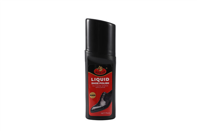 75ml Black Color Liquid Shoe Polish With Sponge Applicator Shoe Shine ...